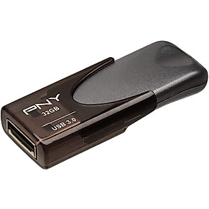 Generic PNY 32GB USB 3.0 Flash Drive Turbo Attaché 4 (Bulk 5 Pack) Works with Computer (P-FD32GTBAT4-GE) Bundle with (2) Everything But Stromboli Lanyards