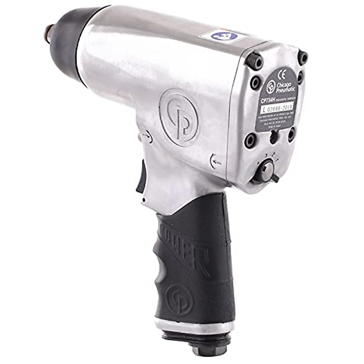 Chicago Pneumatic CP734H Air Impact Wrench (1/2 Inch), Air Impact Gun Industrial Repair & Assembly Tool, Pistol Handle, Pin Clutch, Max Torque Output 452 ft. lbf/576 Nm 8400 RPM