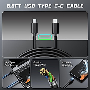 USB C Fast Charger for Samsung 25W Android Phone Charger 2 Pack Wall Charger Block with 6.6Ft Fast Charging Cable for Samsung Galaxy S23 Ultra, S23+/S23/S22/S21/S20/Note 20/Note 10