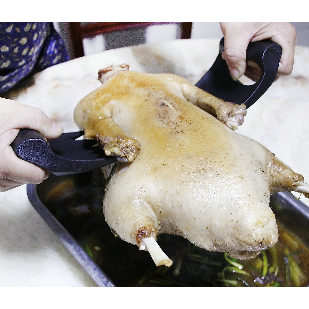 MSY BIGSUNNY Wolf Meat Claws, Solid Core and Sturdy Shredder Claws for Pulled Pork Shredder Claws BBQ Grill Tools (Set of 2, Black)