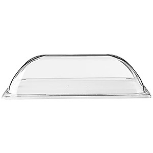 Winco Polycarbonate Dome Flip Cover, Full Size, Medium, Clear