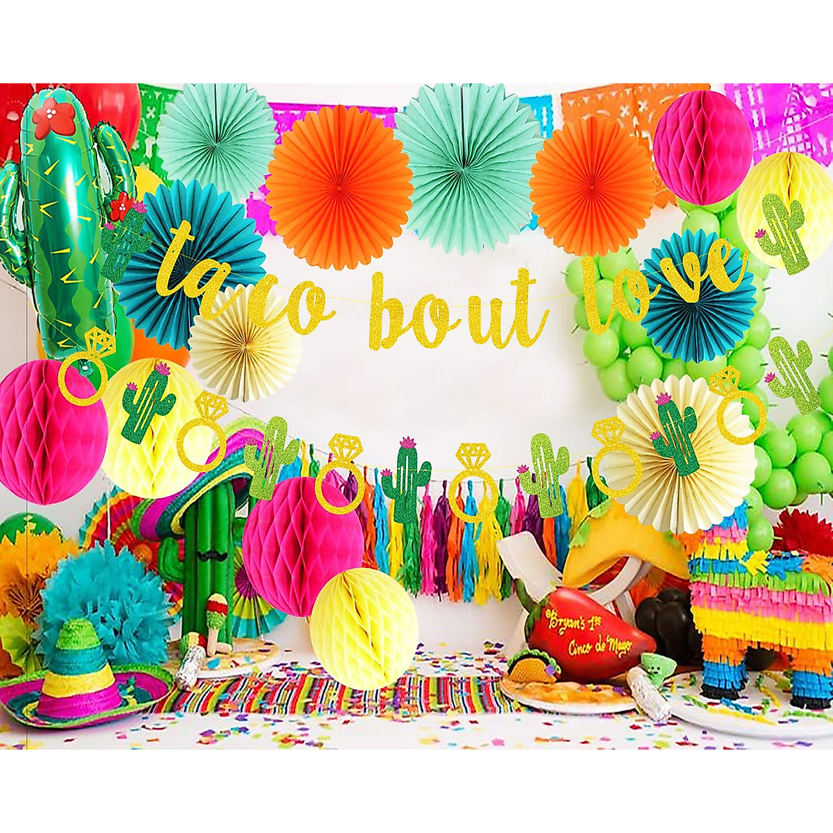 Final Fiesta Bachelorette Party Decorations Mexican Fiesta Theme Taco Bout Love Party Decorations Fiesta Bridal Shower Taco Bout Love Banner Fiesta Party Decorations