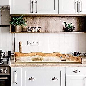 Prosumer’s Choice Bamboo Cutting Boards - Camper Stovetop Cover with Handles & Legs - Kitchen Chopping Board for Meat & Veggies - Sink, Gas Burner & Range Wooden Workstation - 29.5"Lx21"Wx7.6"Th