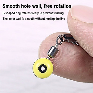 Tzou 100Pcs Fishing Line Sinker Slides Kit with Tackle Box, Fishing Rig Floats Swivel Snap Clip Connector for Fishing