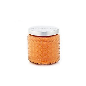 Gold Canyon - Medium Pumpkin Cider Heritage Two-Wick Scented Candle, Diamond-Light Glass Jar