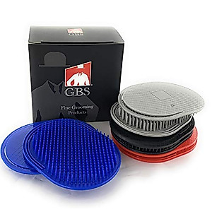 G.B.S Colored Palm Hair Brush Portable Styling Comb, Set of 8 Made in USA