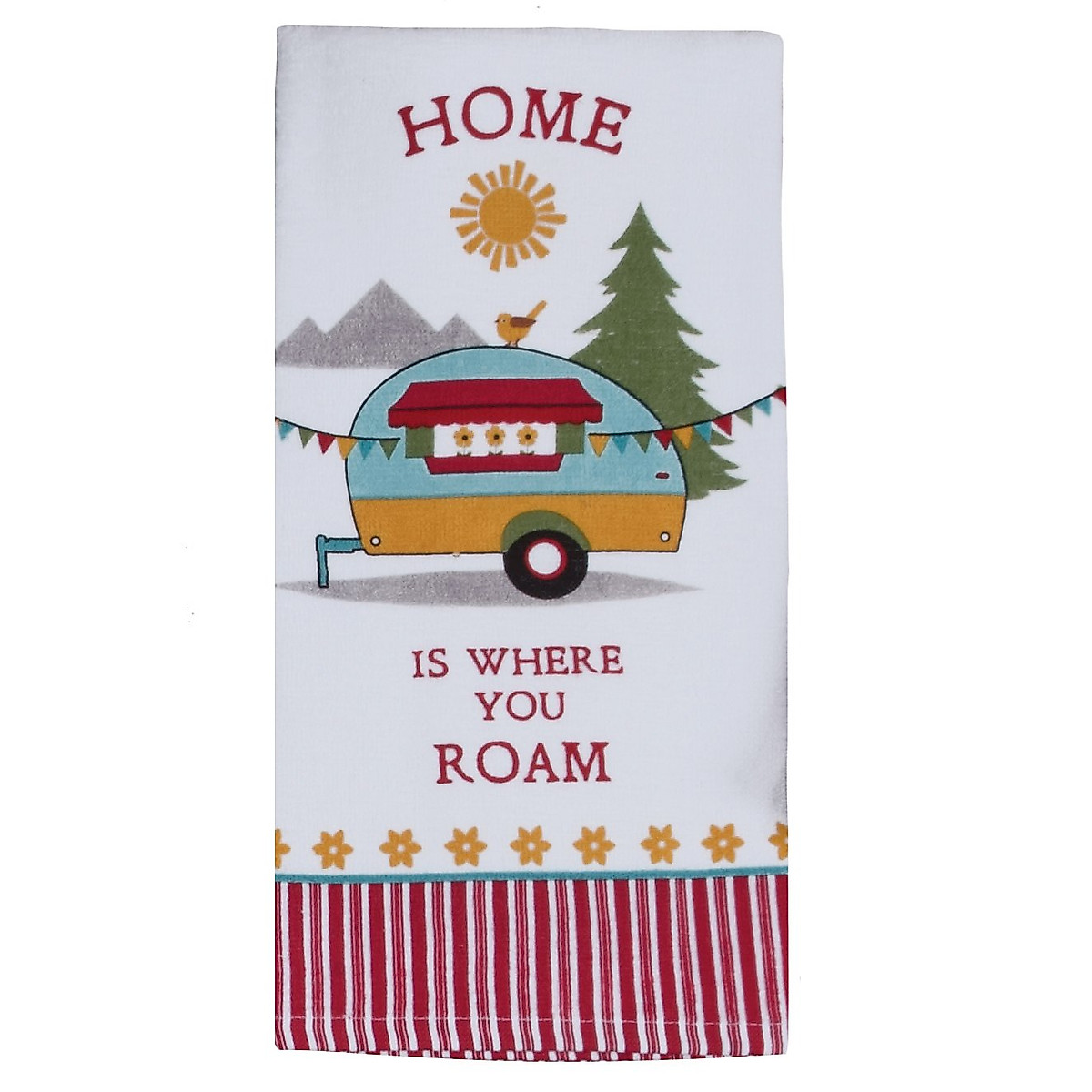 Kay Dee 3 Piece Home Is Where You Roam Camping Terry Towels and Potholder Set