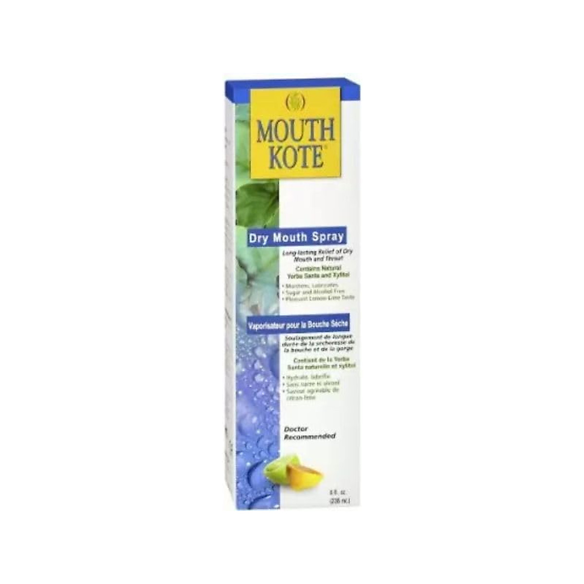 Mouth Kote Dry Mouth Spray, Oral Moisturizer with Yerba Santa, 8 Fluid Ounce