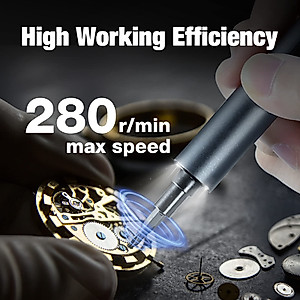 PKEY Cordless Electric Screwdriver，Electric Screwdriver Kit with 55 Magnetic Precision Bits ，2 Torque Settings，3 LED Light, Ideal For Computer, Bookcase, Bicycle，Watch