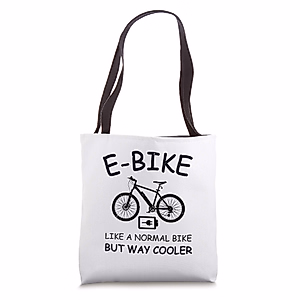 E-Bike Bicycle Cool Electric Bike Battery Motor Pedelec MTB Tote Bag