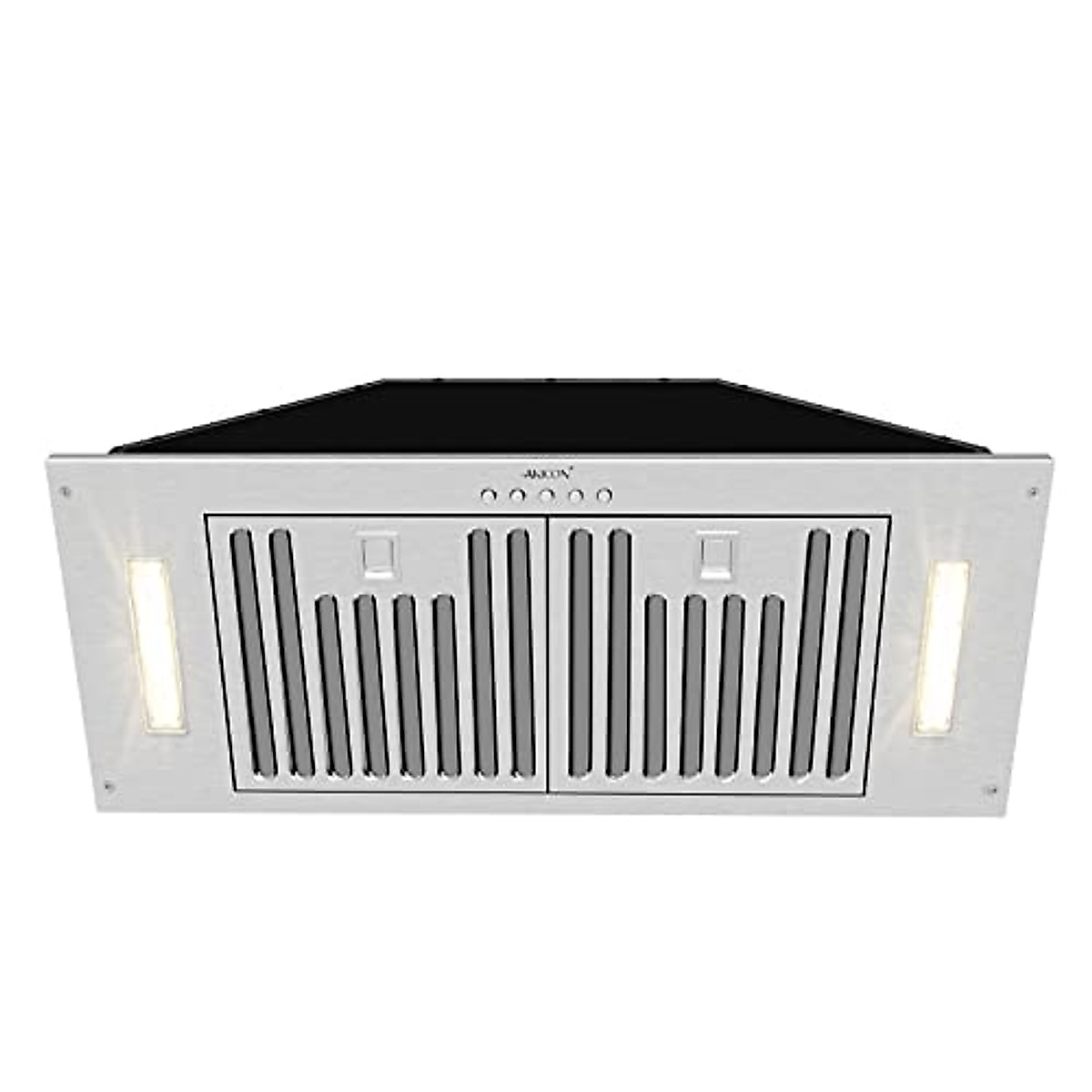 Akicon 30 Inch Range Hood Insert, Ultra Quiet Stainless Steel Ducted Insert/Built-in Kitchen Vent Hood with Powerful Suction, LED Lights and Dishwasher Safe Filters, 3-Speeds 600 CFM