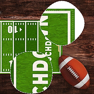 Nepnuser American Football Court Table Runner Touch Down Football Birthday Party Decoration Boy Sport Farmhouse Home Dining Room Kitchen Table Decor (13" x 72")