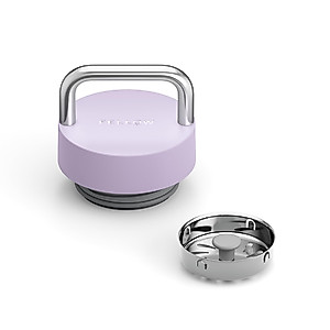 Fellow 20 oz Carter Carry Water Bottle Peri Twinkle & Carter 20 oz Cold Travel Mug Matte White Bundle - Stainless Steel Vacuum-Insulated Iced Coffee tumbler with Spill Resistant lid and straw