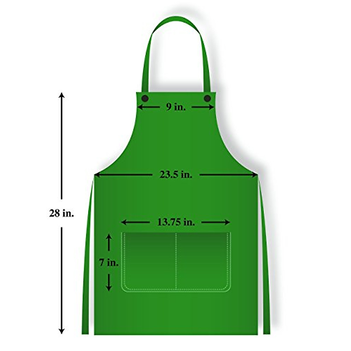 Personalized Chef’s Cooking Apron for Men (Black) Kitchen, BBQ Grill | Breathable, Comfortable Fabric | Funny Custom Designs, 2 Front Pockets | Machine Washable