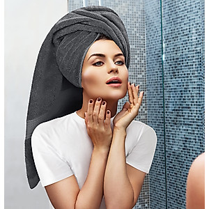 Utopia Towels 8-Piece Premium Towel Set, 2 Bath Towels, 2 Hand Towels, and 4 Wash Cloths, 600 GSM 100% Ring Spun Cotton Highly Absorbent Towels for Bathroom, Gym, Hotel, and Spa (Grey)