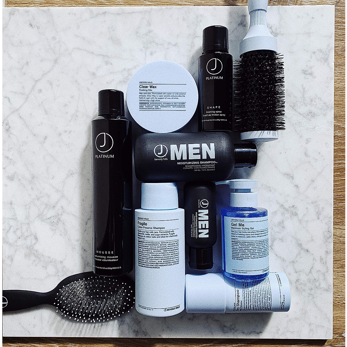 J Beverly Hills Blue Fragile Colour Preserve Shampoo with Sage Oil to Brighten Color, 12 Oz