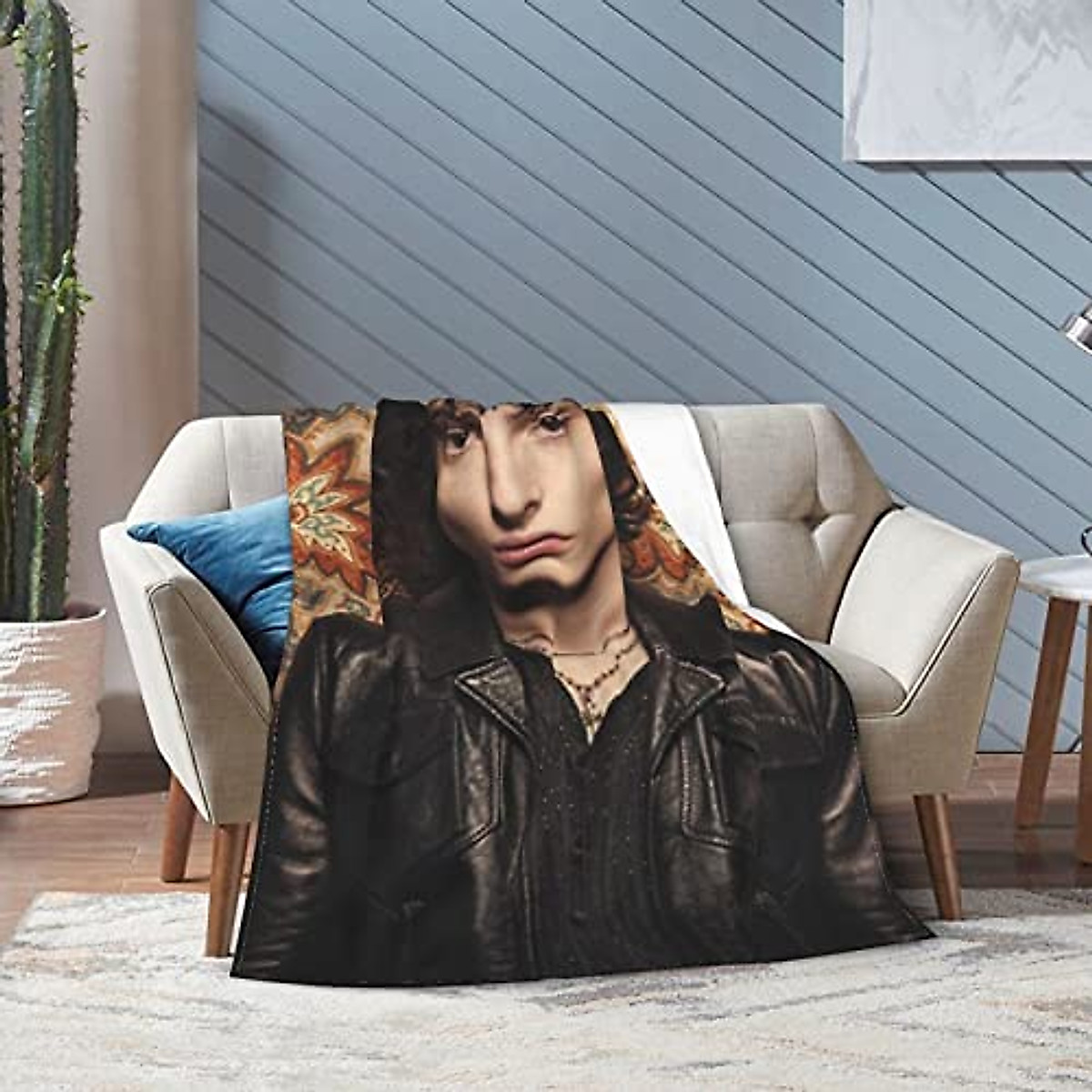Finn Wolfhard Blanket Ultra-Soft Micro Fleece Blanket for Couch Bed Car Warm Throw Blanket Suitable for All Season