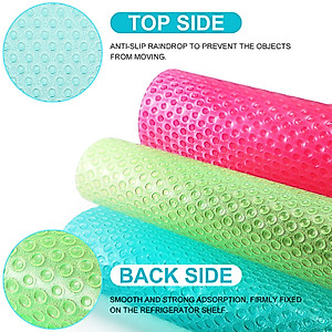 Honeydak 32 Pcs Refrigerator Liners Washable Mats Liner Covers Pads Waterproof Oilproof No BPA Home Kitchen Gadgets 17.7 x 11.6 inches