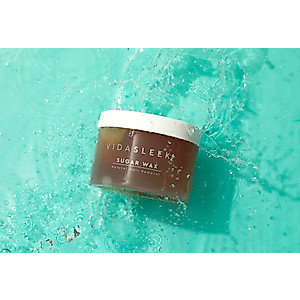 VidaSleek Sugar Wax Hair Remover for Men & Women - 100% Natural, Gentle & Washable Formula at Home Waxing - 10 Oz