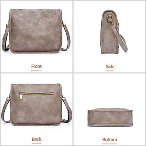 Caitina Crossbody Purses for Women Trendy Vegan Leather Crossbody Handbags with 2 Adjustable Strap Women's Shoulder Handbags