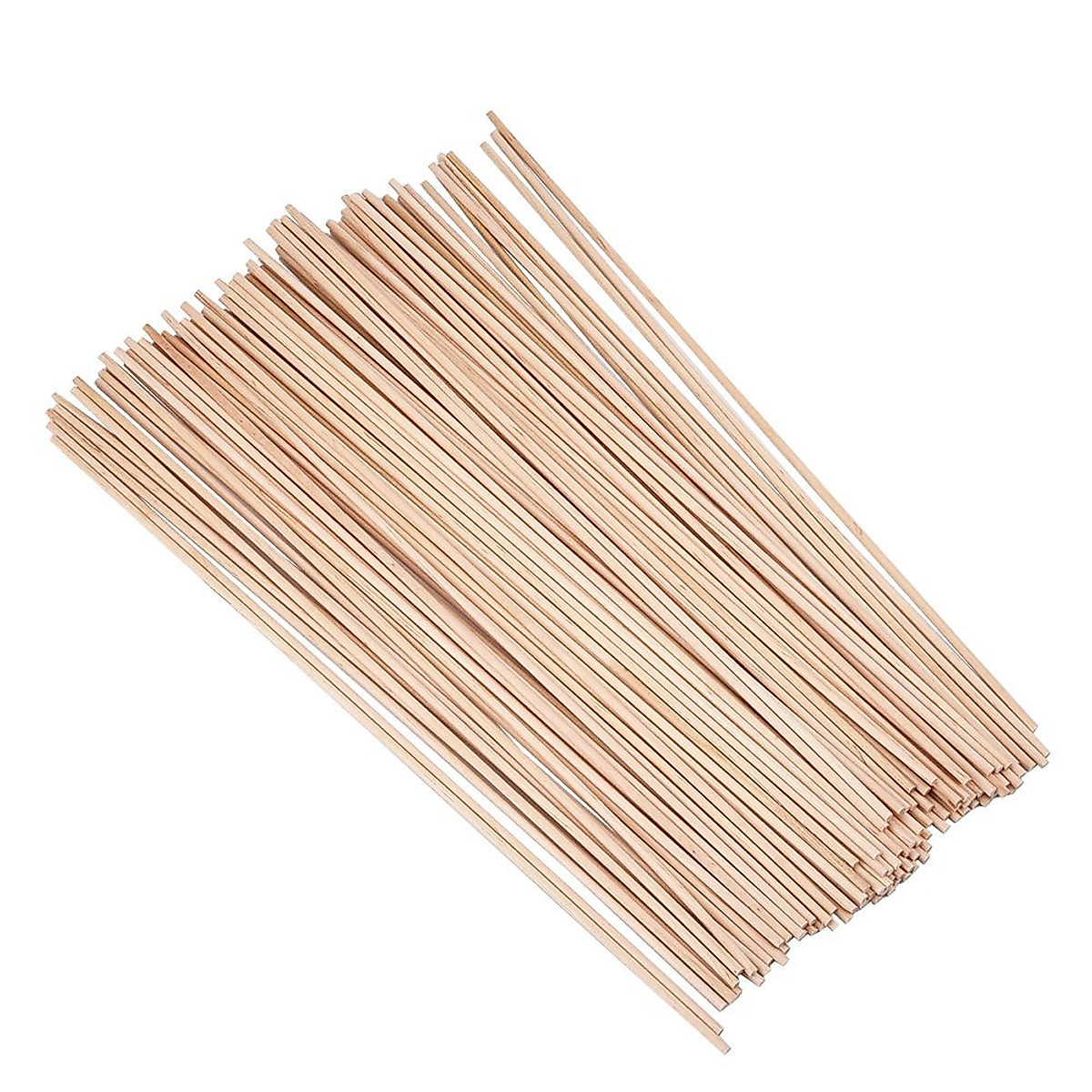 BFDYY Unfinished Natural Wood Craft Dowel Rods 100 Pack(Wood color-12 x 1/8 Inch)