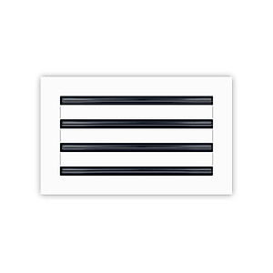 BUILDMART - 14x8 Modern AC Vent Cover - Decorative White Air Vent - Standard Linear Slot Diffuser - Register Grille for Ceiling, Walls & Floors - Texas Buildmart