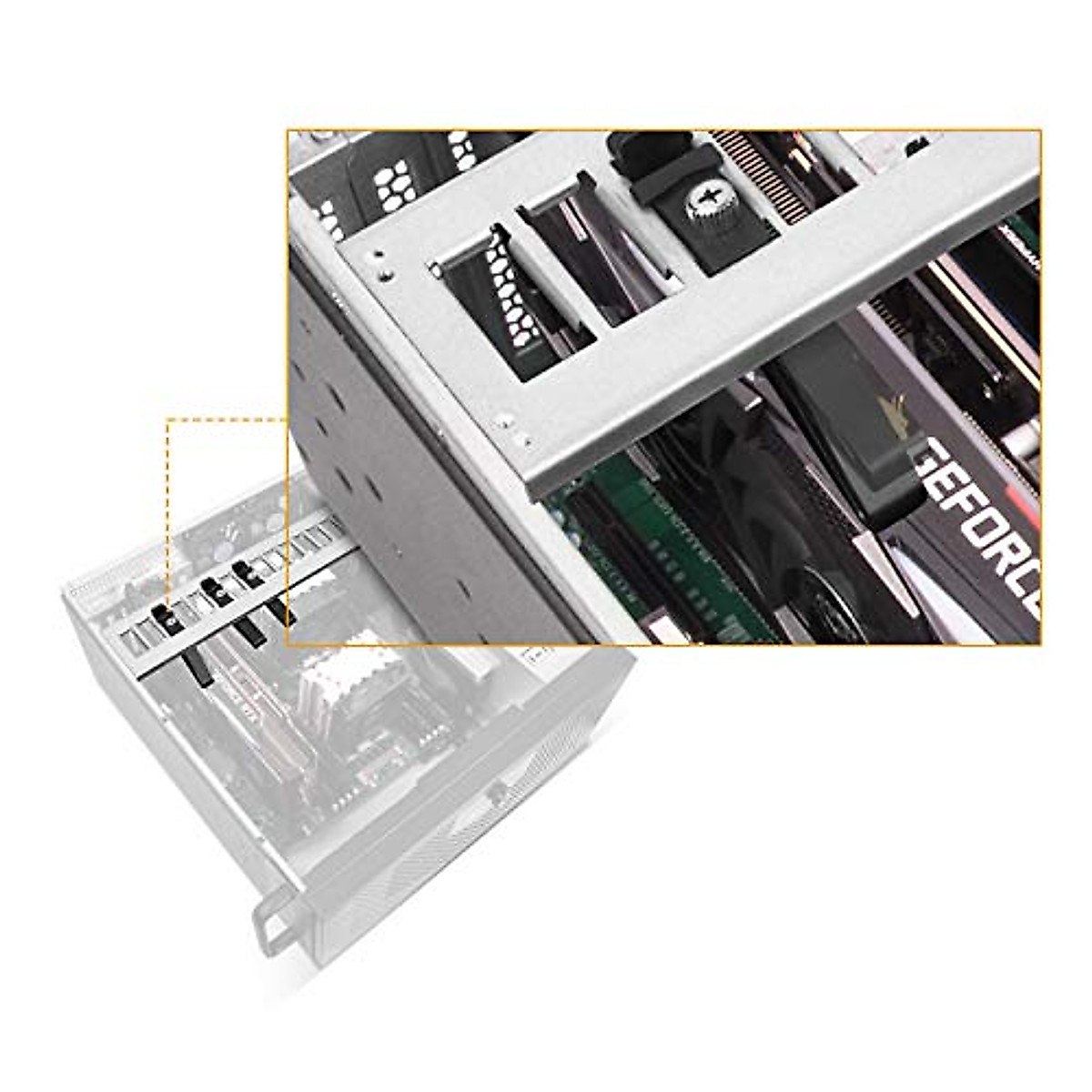 RM42-502 SilverStone Technology 4U rackmount Server Chassis with Liquid Cooling Compatibility