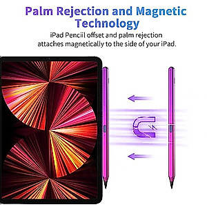 Stylus Pencil for Apple iPad 9th Generation, iPad Pro 2021 12.9/11 inch, iPad Pro 4th &3rd Generation, iPad 8th &7th &6th, iPad Air 4/3 &Mini 6/5 Compatible Apple iPads 2018-2021 [Tilt Creative]