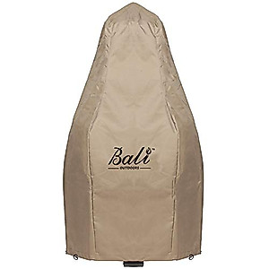 BALI OUTDOORS 22 Inch Fire Pit Chiminea Cover Column, Heavy Duty, Waterproof and Weather Resistant Oxford Fabric Cover, Brown