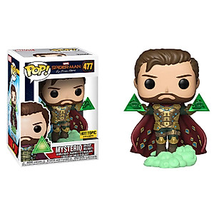 POP! Funko Marvel Spider-Man: FAR from Home Mysterio (W/Out Helmet) Vinyl Bobble-Head Exclusive #477