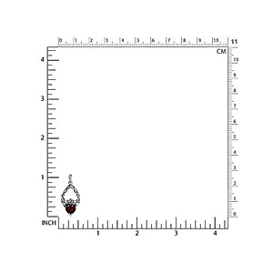 Silvershake 1.38ct. Natural Heart Shape Garnet 925 Sterling Silver Claddagh Pendant with 18 Inch Chain Necklace