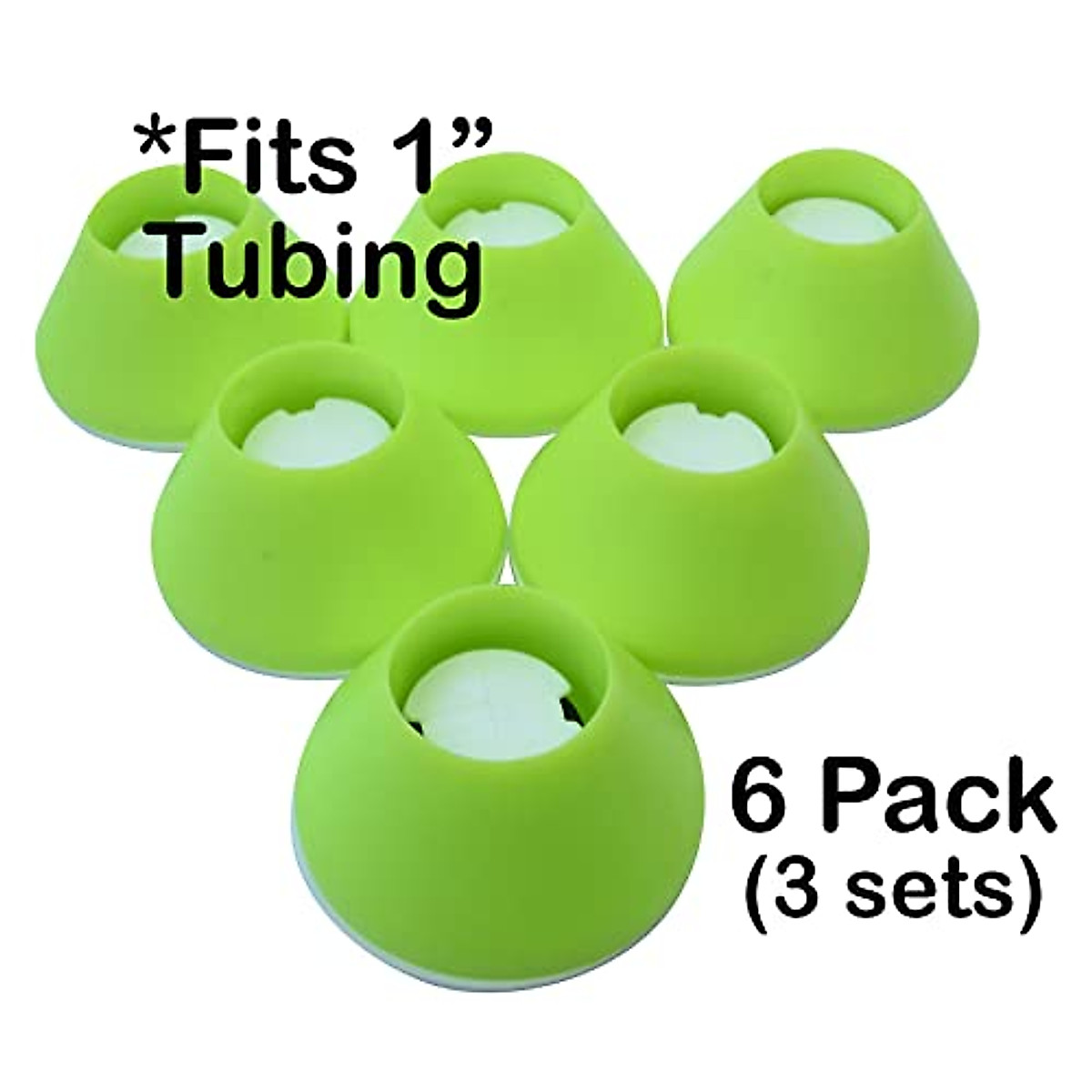 Walker Coasters, Medical Accessories, (6 Count, Tennis Ball Yellow)