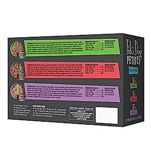 Tiki Pets 11343 Dog Petites Pate – High Protein & Grain Free Wet Food Lamb, Beef & Duck Recipes, 12 cans 3oz, Variety Pack