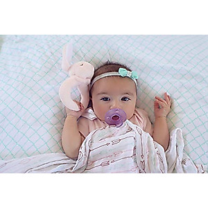 Muslin Baby Swaddle Blankets, Large (3 Pack) Mint Blue and White Collection