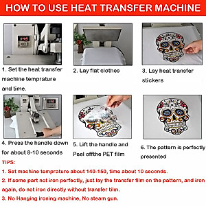 9 Sheets Christmas Iron on Transfers for T-Shirt Christmas Iron on Patches Heat Transfer Design Vinyl Stickers Decals Santa Claus Elk Appliques for Clothing T-Shirts Jackets Hoodies Pillow Covers