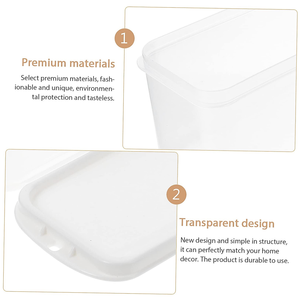 Zerodeko 6 Pcs transparent noodle box fridge food storage jar dry sandwich bread keeper spaghetti noodles pasta pantry bin pasta jar pasta noodle holder spaghetti keeper food grade Italy