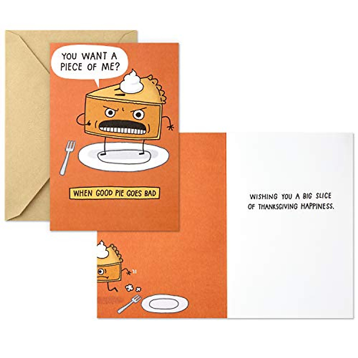 Hallmark Funny Shoebox Funny Thanksgiving Card Assortment (6 Cards with Envelopes)