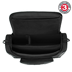 USA Gear Small Messenger Bag Compatible with Microsoft Surface Pro 11th Gen, Surface Pro 10, Pro 9, Pro 8 - Shoulder Bag Travel Tablet Bag Fits Surface Accessories, Charger, Keyboard, Mouse (Black)