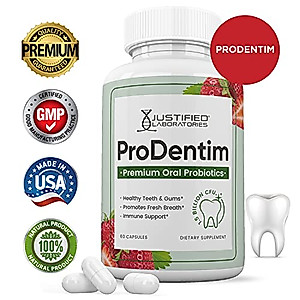 Prodentim 1.5 Billion CFU Oral Probiotic Supports Strong Healthy Gums Teeth Bad Breath 60 Capsules