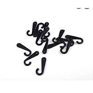 NAHANCO Plastic J-Hooks for Sock Displays, White - 1000/Carton