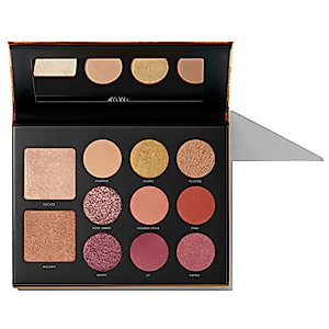 Milani Gilded Ember Eyeshadow Palette- 2 in 1 Palette For Your Face and Eyes, Face Highlighter and Eyeshadow Palette