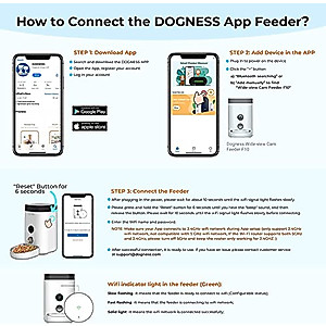 DOGNESS Automatic WiFi Dog/Cat Smart Camera Feeder - 6.5Lbs Large Capacity App Control Food Dispenser with WiFi, Portion Control, Voice Recording, Camera, Timer Programmable (4L Pink)