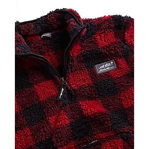 Eddie Bauer Boys’ Sweatshirt – 2 Pack Hooded Full Zip Hoodie Sweatshirt, Quarter Zip Pullover – Sweatshirts for Boys (5-20), Size 14-16, Black