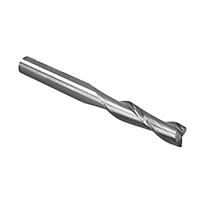 POWERTEC Solid Carbide Up Cut Spiral Router Bit, 1/4" Shank and 1/4 inch Cutting Dia., 1-Inch Cutting Length, Woodworking Router bits for use on CNC and Router Tool (73002)