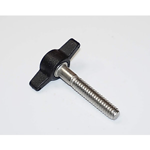 1/4-20" x 1-1/2" Thumb Screws with Tee/Wing Butterfly Black Thumb Screws (8)