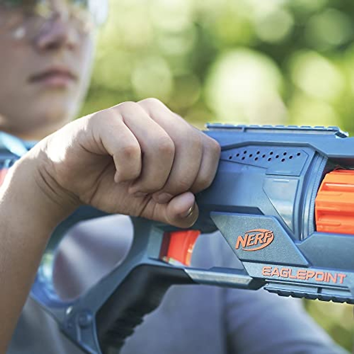 Nerf Elite 2.0 Eaglepoint RD-8 Blaster - 8-Dart Drum, Detachable Scope and Barrel, 16 Official Elite Darts, Bolt Action