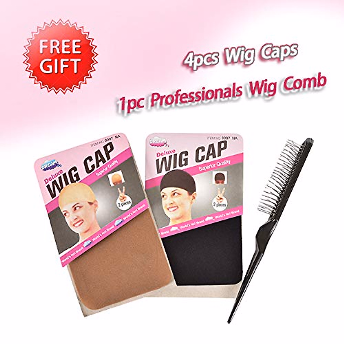 rosmile Curly Wigs for Black Women - Natural Black Synthetic African American Full Kinky Curly Afro Hair Wig with Bangs