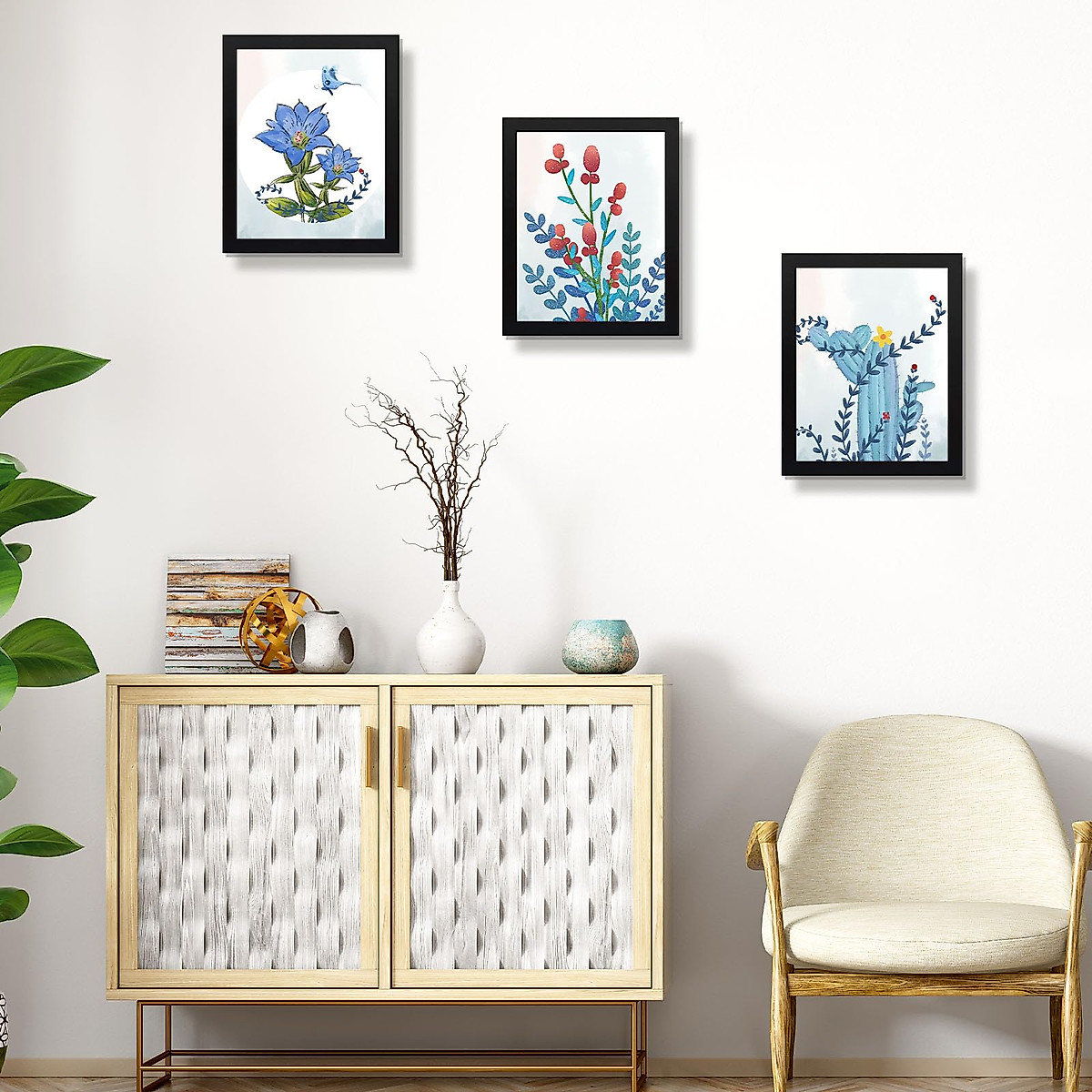 Golden State Art, 11x14 Black Photo Wood Frame with Real Glass and White Mat for 8x10 Picture