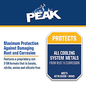 PEAK Global Lifetime Concentrate Antifreeze and Coolant for All Vehicles, 1 Gal.