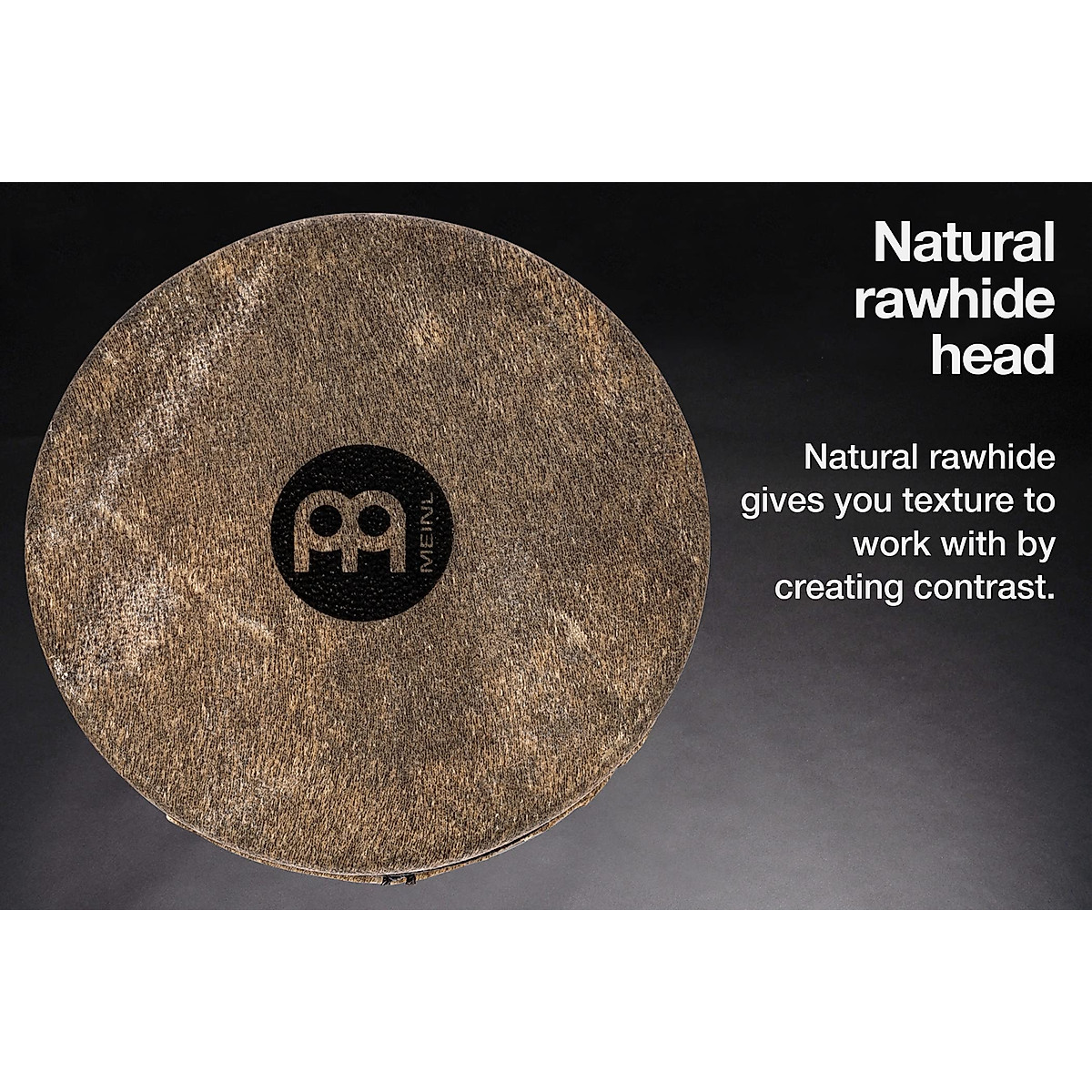 Meinl Percussion SH18 Headed Spark Shaker, Steel with Goat Skin Head